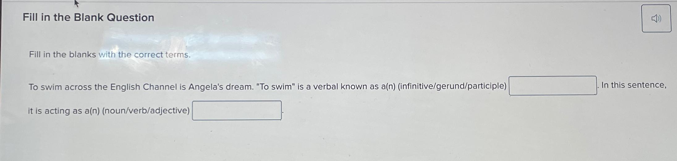 Solved Fill in the Blank QuestionFill in the blanks with the | Chegg.com