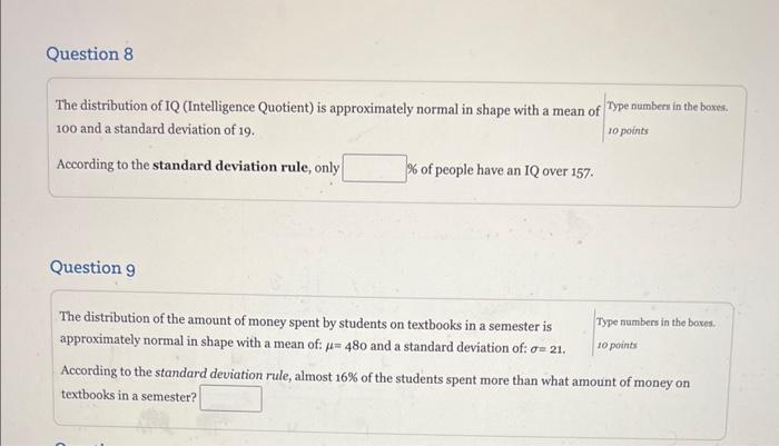 Solved The distribution of IQ (Intelligence Quotient) is | Chegg.com