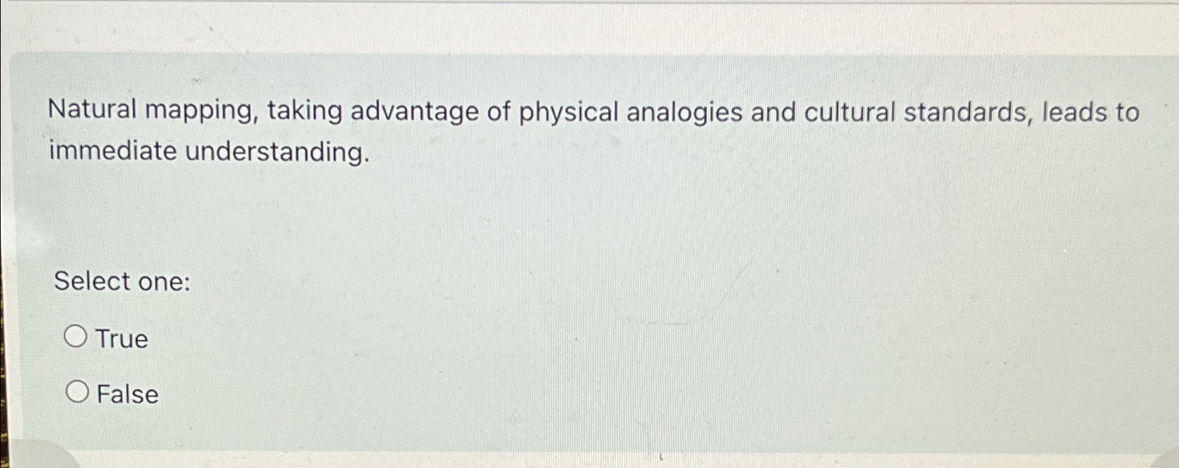 Solved Natural mapping, taking advantage of physical | Chegg.com