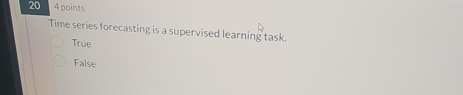 Solved Time series forecasting is a supervised learning | Chegg.com