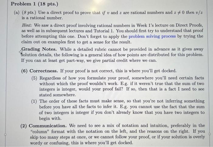 Solved (a) ( 8 pts.) Use a direct proof to prove that if v | Chegg.com