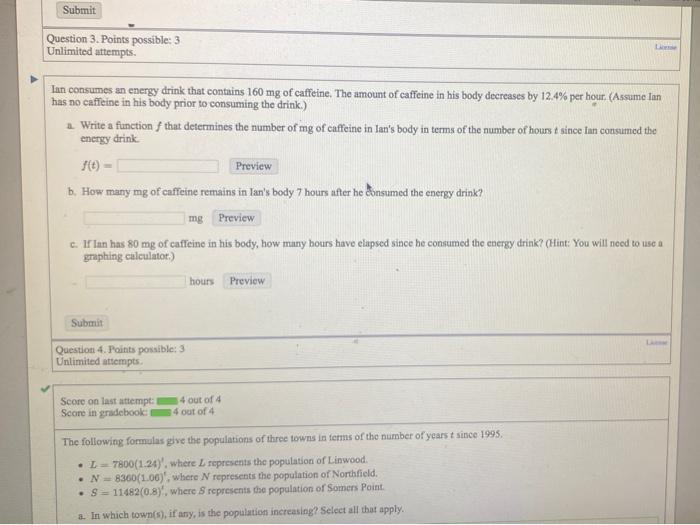 Solved Submit Question 3. Points possible: 3 Unlimited | Chegg.com