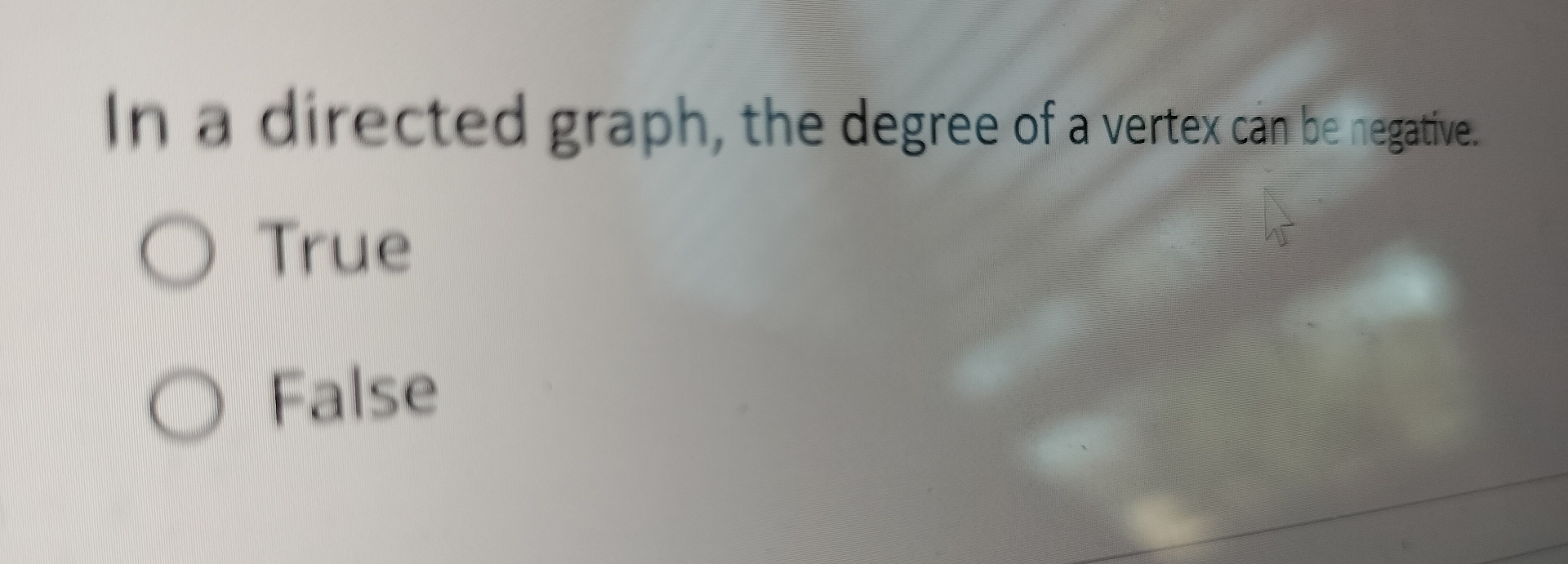 Solved In a directed graph, the degree of a vertex can be | Chegg.com