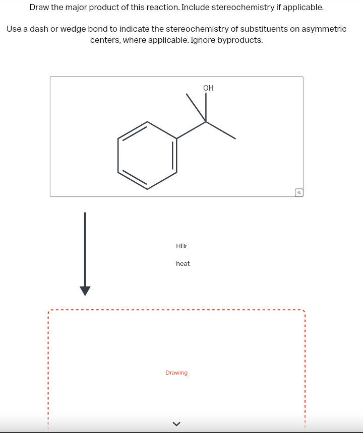 Solved Draw the major product of this reaction. Include | Chegg.com