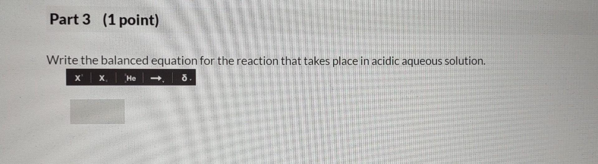 Solved Consider the following (unbalanced) net ionic | Chegg.com