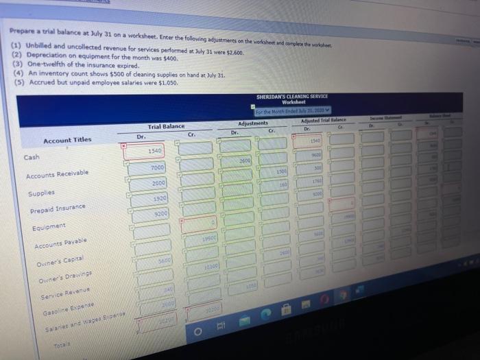 Solved Problem 4-05A a-9 (Part Level Submission) (Video) | Chegg.com