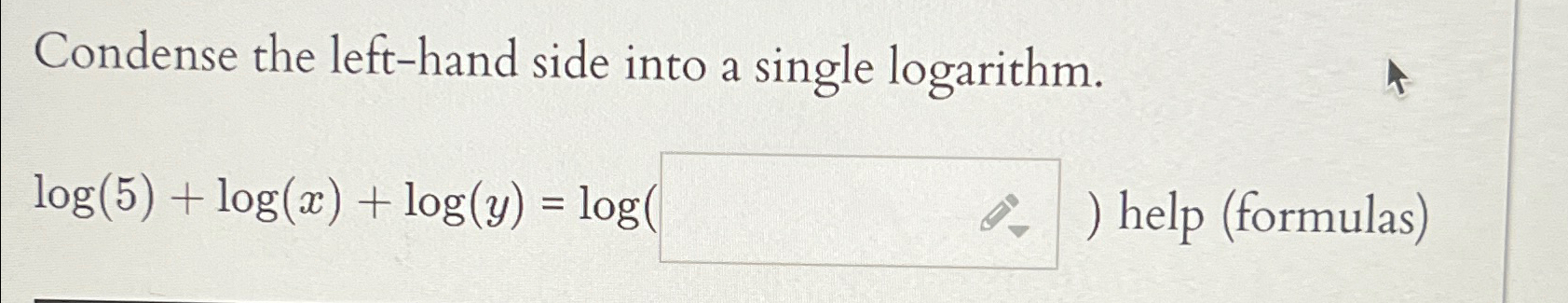 Solved Condense the left-hand side into a single | Chegg.com