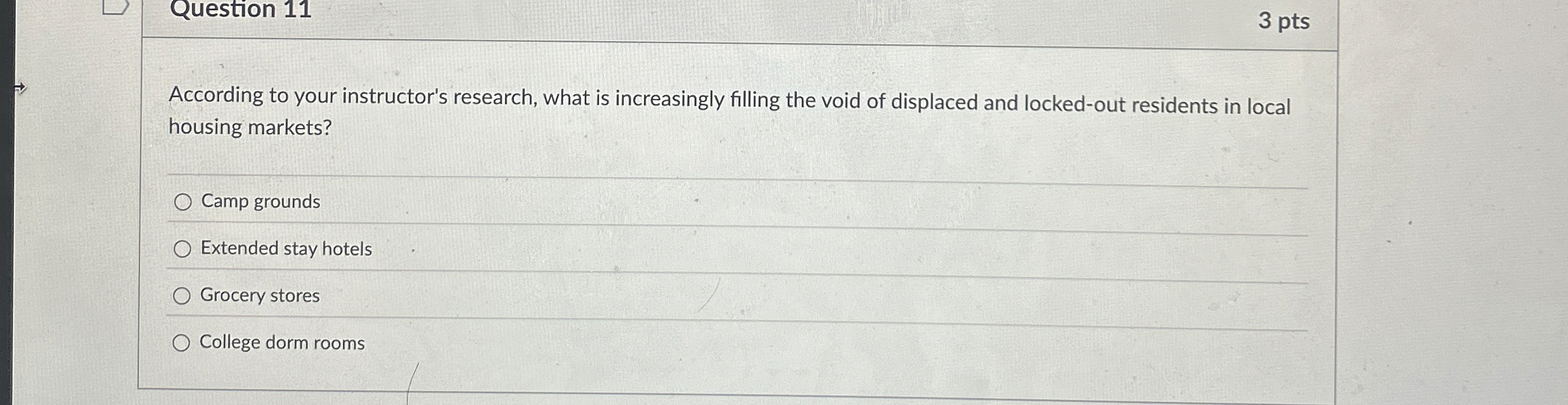 Solved Question 113 ﻿ptsAccording to your instructor's | Chegg.com
