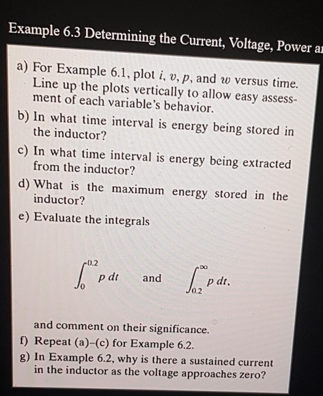 Solved SOLVE EXAMPLE 6.3. EXAMPLES 6.1 AND 6.2 PICTURED | Chegg.com