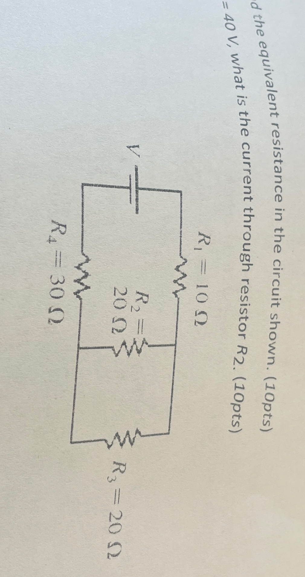 Solved d ﻿the equivalent resistance in the circuit shown. | Chegg.com