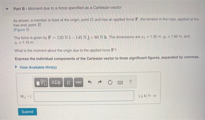 Solved Moment of a Force-Vector Formulation Learning Goal: | Chegg.com