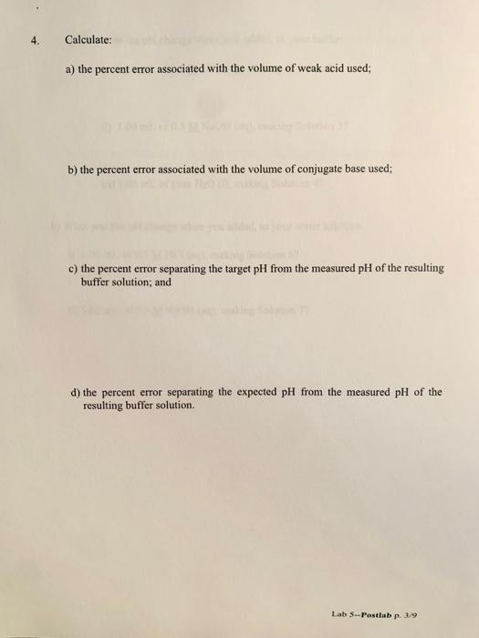 Solved DATA: Labs MAKING THE BUFFER Target volume of | Chegg.com