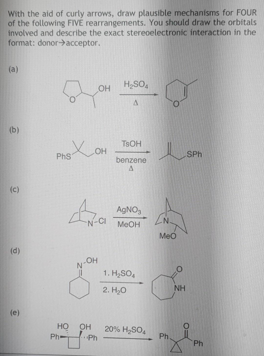 With the aid of curly arrows, draw plausible | Chegg.com
