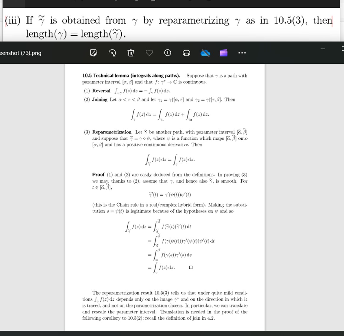 Solved This is a Complex Analysis question 10.5 ﻿Technical | Chegg.com
