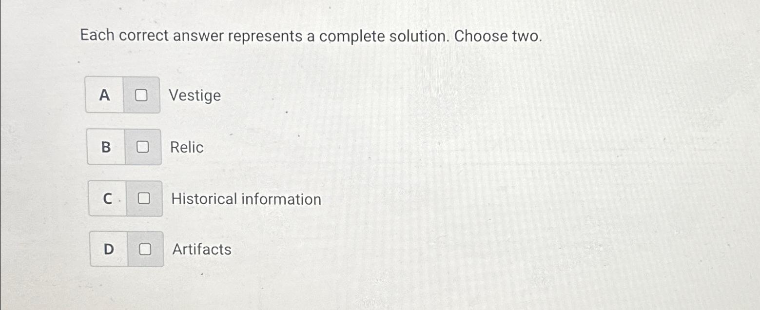 Solved Each correct answer represents a complete solution. | Chegg.com