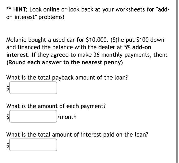 Solved ** HINT: Look online or look back at your worksheets | Chegg.com