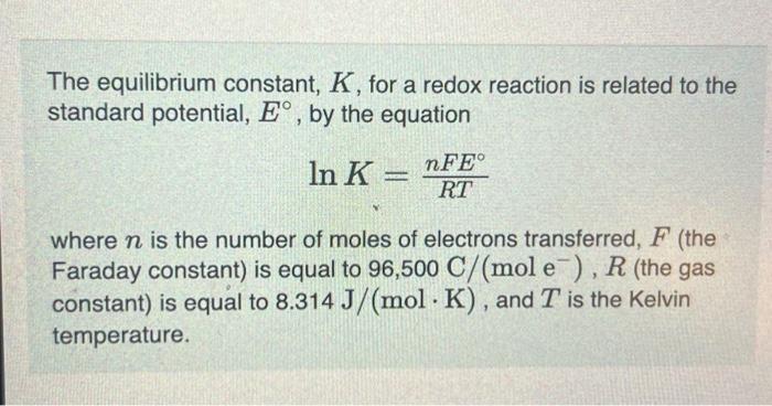 Solved Use the table of standard reduction potentials given | Chegg.com