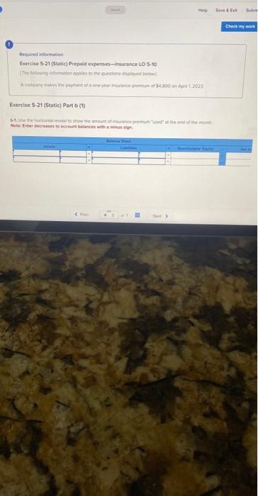 Solved Abquerd information Exetcise 5−21 (5tatic) Prepaid | Chegg.com Solved Abquerd information Exetcise 5−21 (5tatic) Prepaid | Chegg.com
