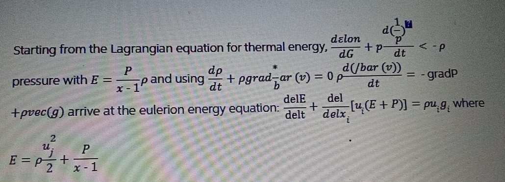 Solved Starting from the Lagrangian equation for thermal | Chegg.com
