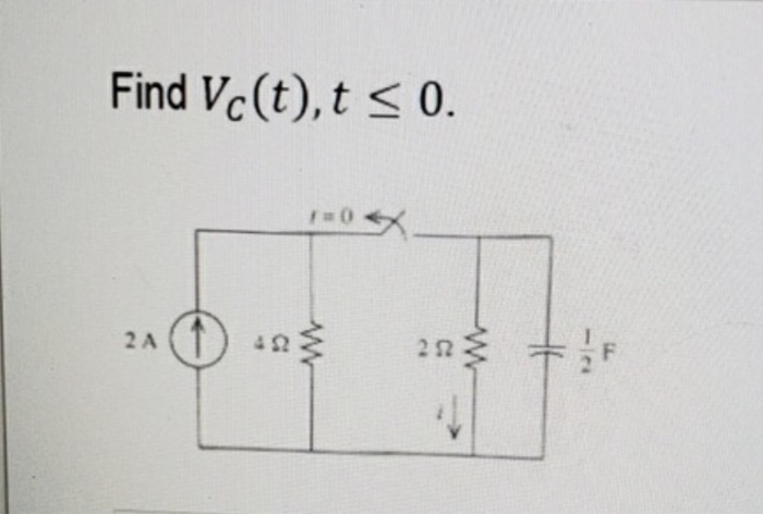 Solved Find Vc(t),t so. | Chegg.com