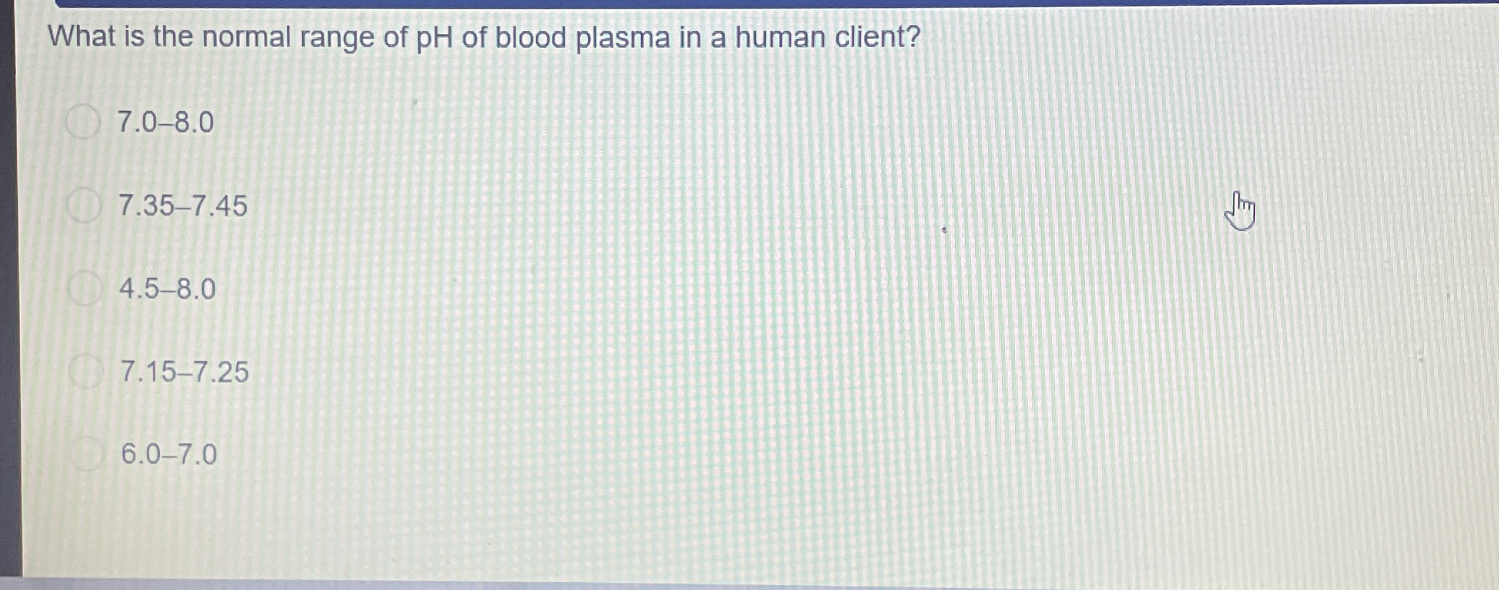 Solved What is the normal range of pH of blood plasma in a | Chegg.com