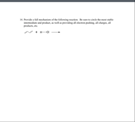 Solved Provide a full mechanism of the following reaction. | Chegg.com