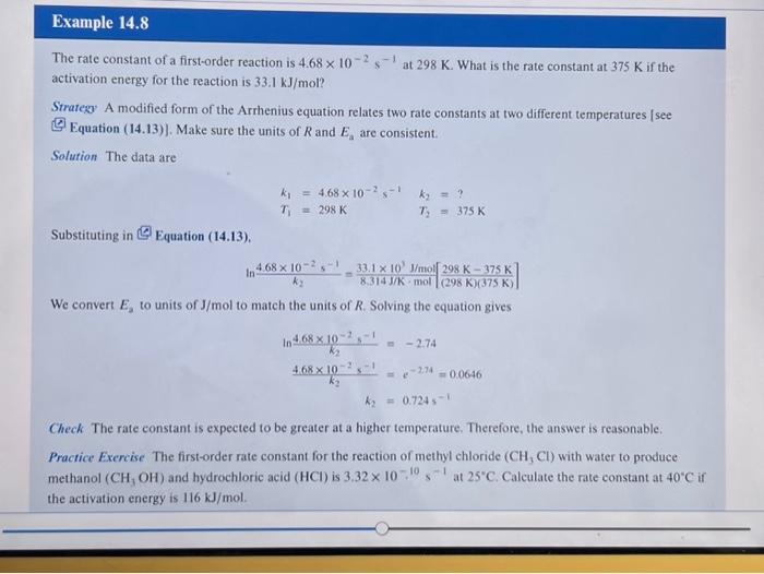 Solved The rate constant of a first-order reaction is | Chegg.com