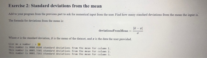 Solved Exercise 1: Standard deviation Open the file lab.sy. | Chegg.com