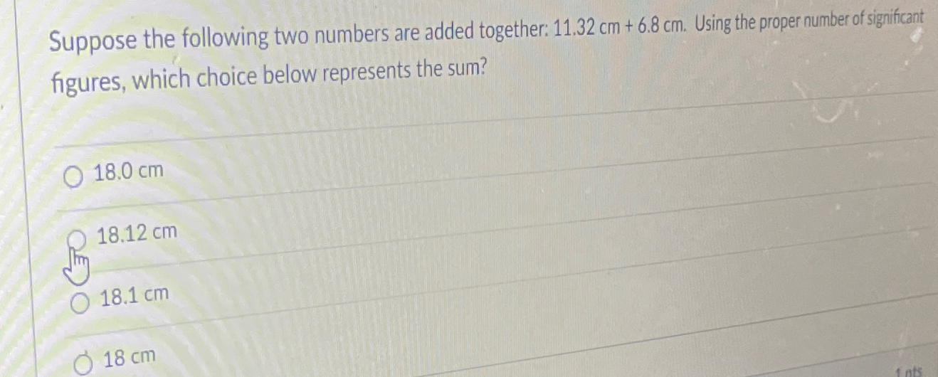 Solved Suppose the following two numbers are added together: | Chegg.com