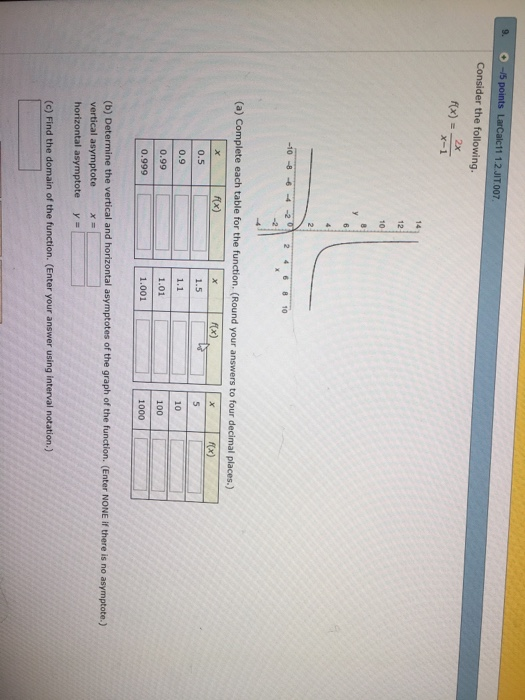 Solved 9. -15 points LarCalc11 12 JIT.007. Consider the | Chegg.com
