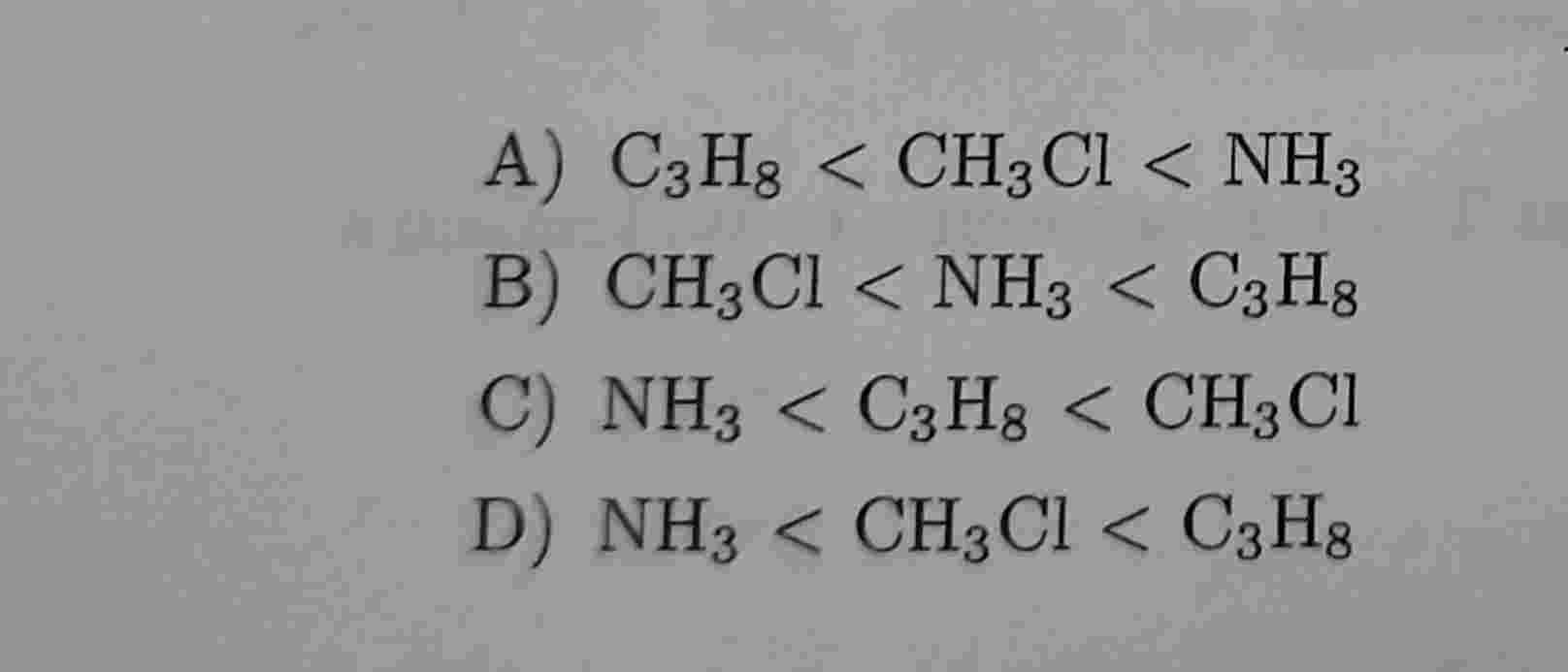 Solved #14. ﻿Rank the following compounds by ﻿their boiling | Chegg.com