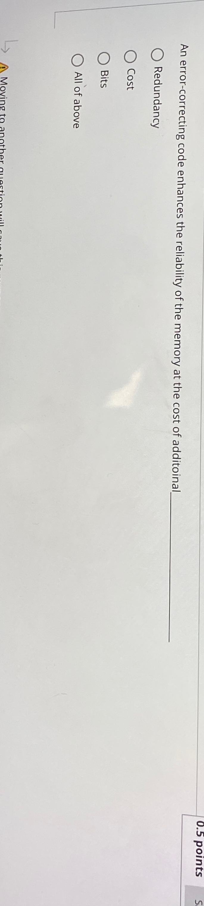 Solved An error-correcting code enhances the reliability of | Chegg.com