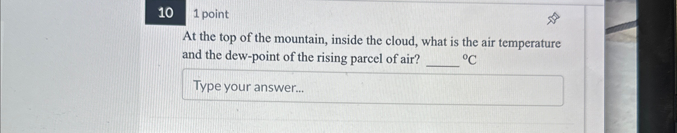 Solved 101 ﻿pointAt the top of the mountain, inside the | Chegg.com