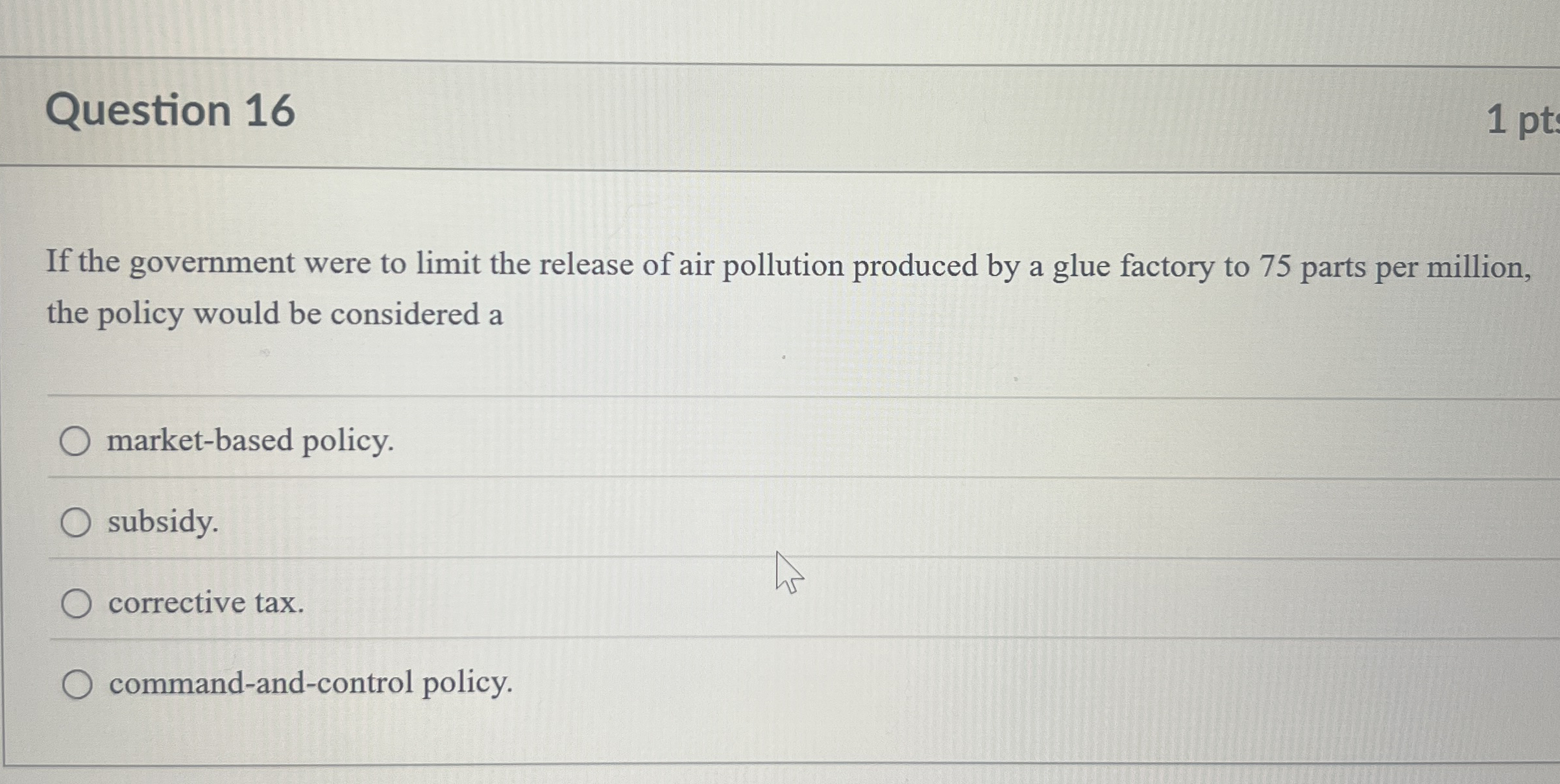 High Quality SOLUTION Question 161 ﻿ptIf the government were to limit the | Chegg.com