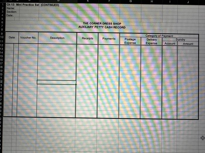 This Mini Practice Set will help you review all the | Chegg.com