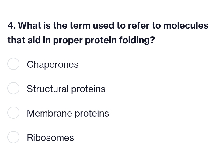 Solved What is the term used to refer to molecules that aid | Chegg.com