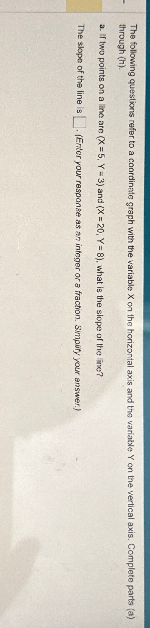 Solved The following questions refer to a coordinate graph | Chegg.com