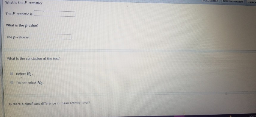 Solved FULL SCREEN PRINTER VERSION BACK LIGHT AT NIGHT MAKES | Chegg.com