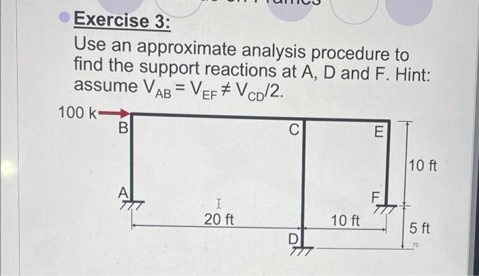 Solved Exercise 3 Use An Approximate Analysis Procedure To