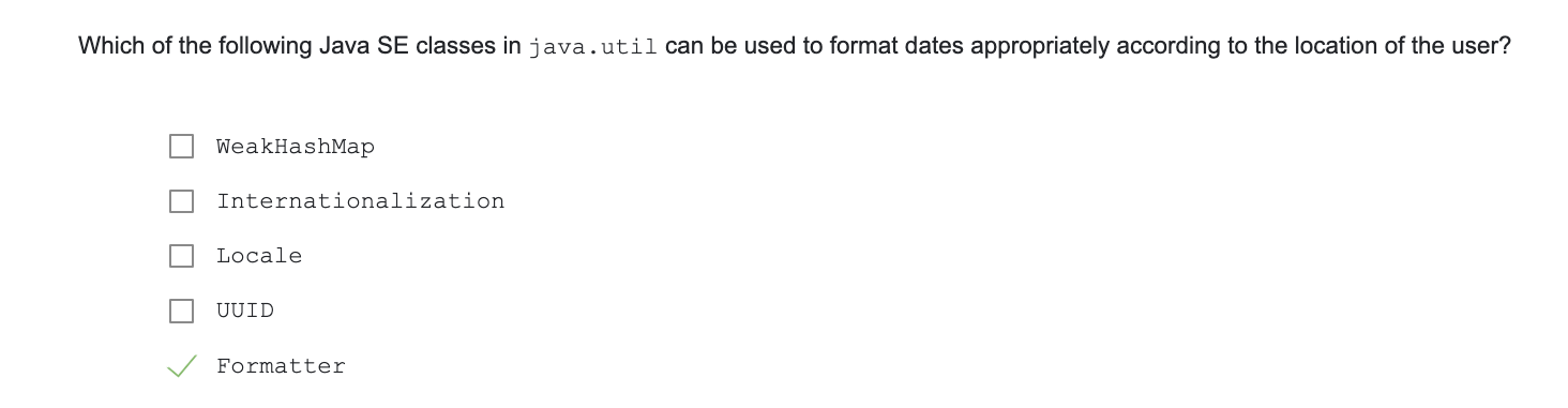 Solved Which of the following Java SE classes in java. util | Chegg.com