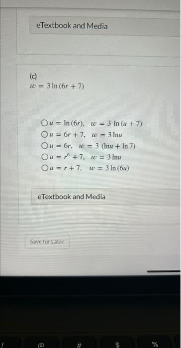 Solved Current Attempt in Progress Use the variable u for | Chegg.com