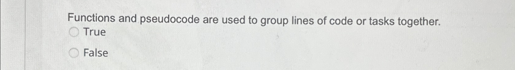 Solved Functions And Pseudocode Are Used To Group Lines Of 