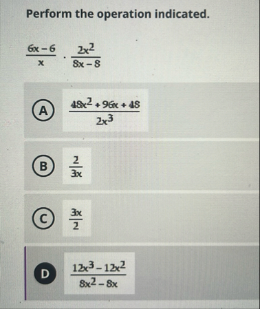 Solved Perform the operation | Chegg.com