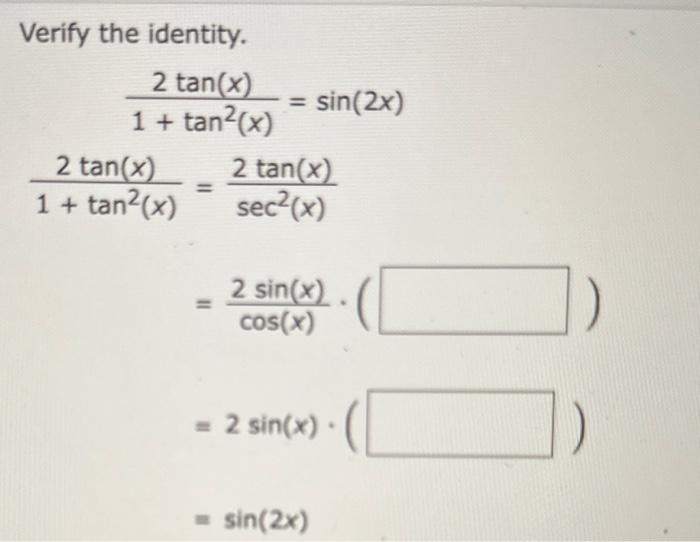 Solved Verify the identity. | Chegg.com