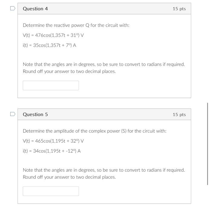 Solved Use the following circuit for questions 3 to 5 . | Chegg.com