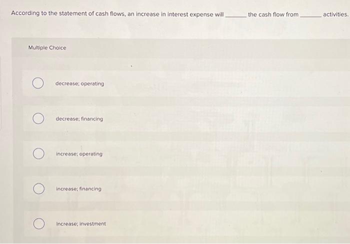 Solved Which one of the following is a use of cash? Multiple | Chegg.com
