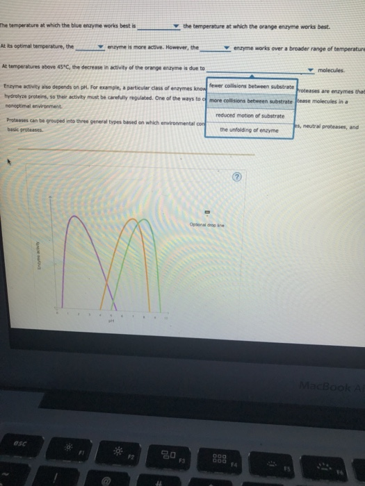 Solved 7. Enzymes have an optimal temperature and pH | Chegg.com