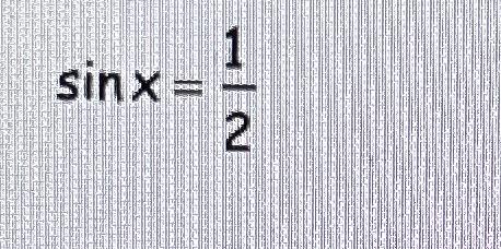 Solved sinx=12 | Chegg.com