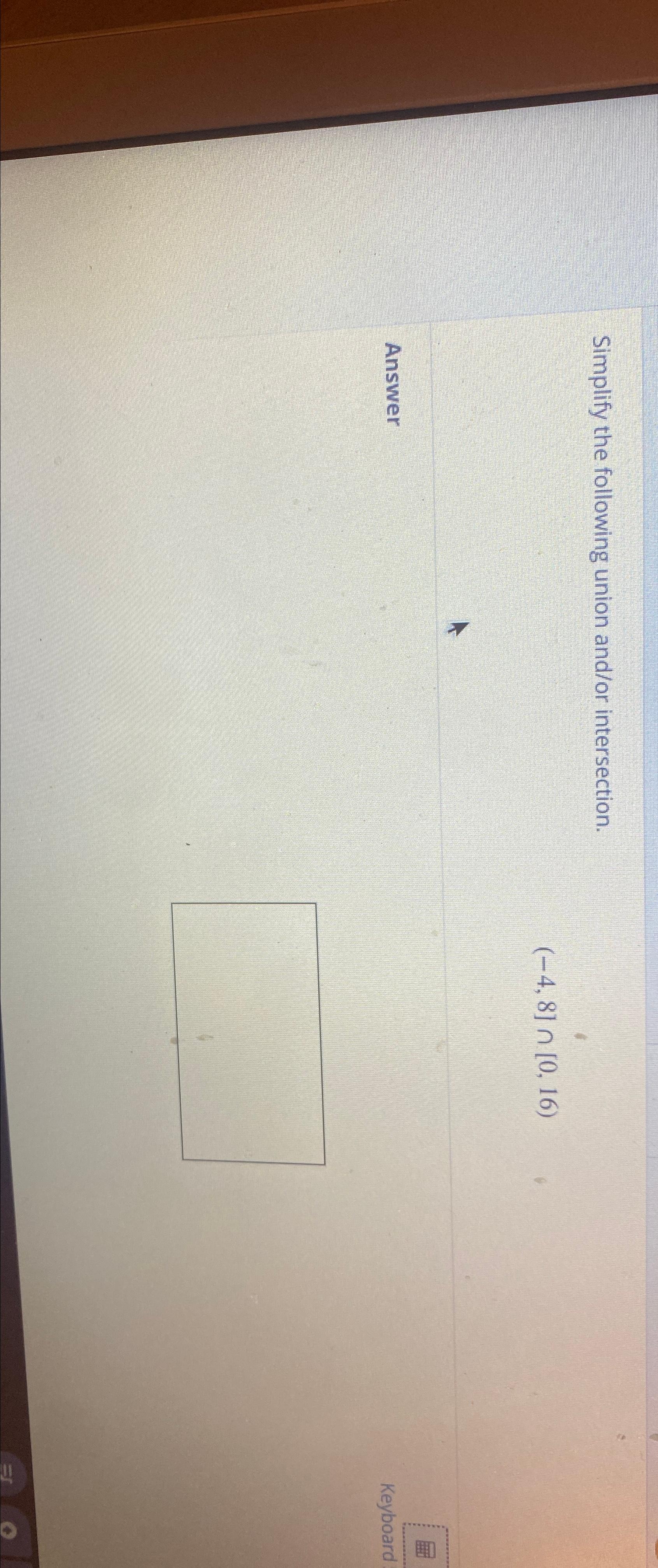 Solved Simplify the following union and/or | Chegg.com