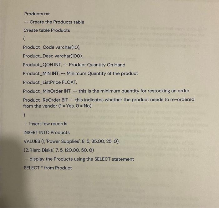 Solved SQLHello, i have been able to get through part 1 | Chegg.com
